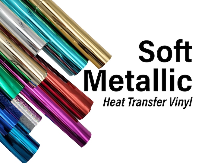 Metallic HTV, Soft Metallic Colors, Heat Transfer Vinyl, Cameo, Cricut ...