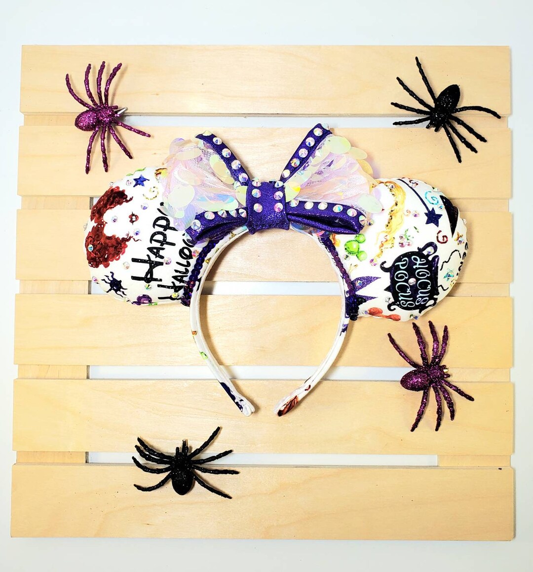 Hocus Pocus Inspired Minnie Mickey Mouse Ears. Special Spangle - Etsy