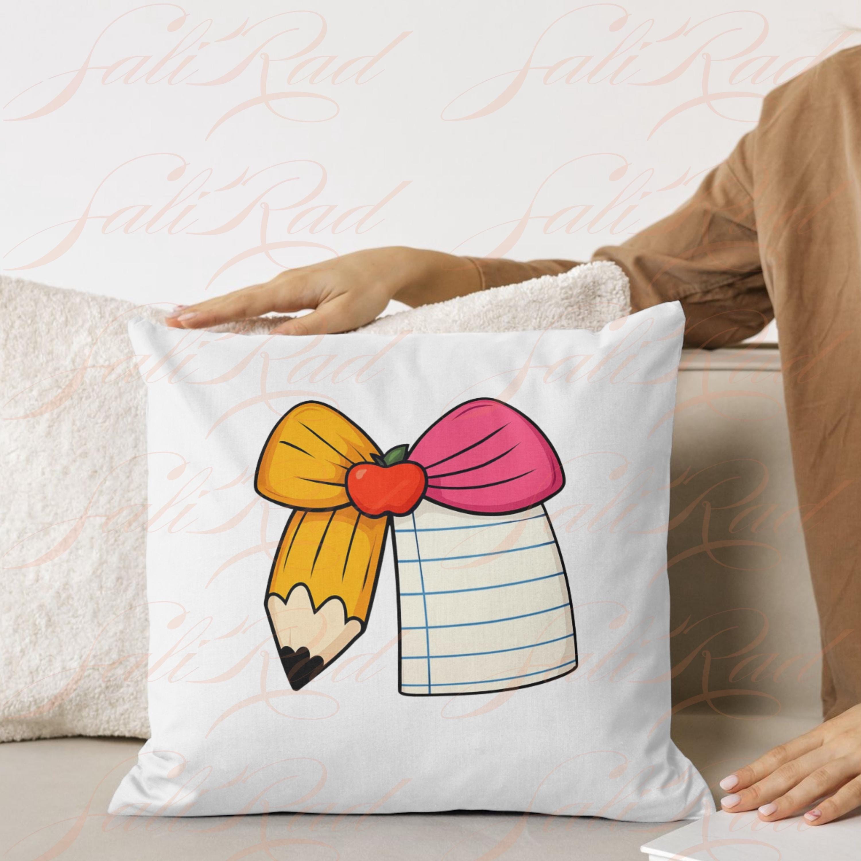 Teacher Pencil Paper Bow Png File, Can Be Personalized With Teachers ...