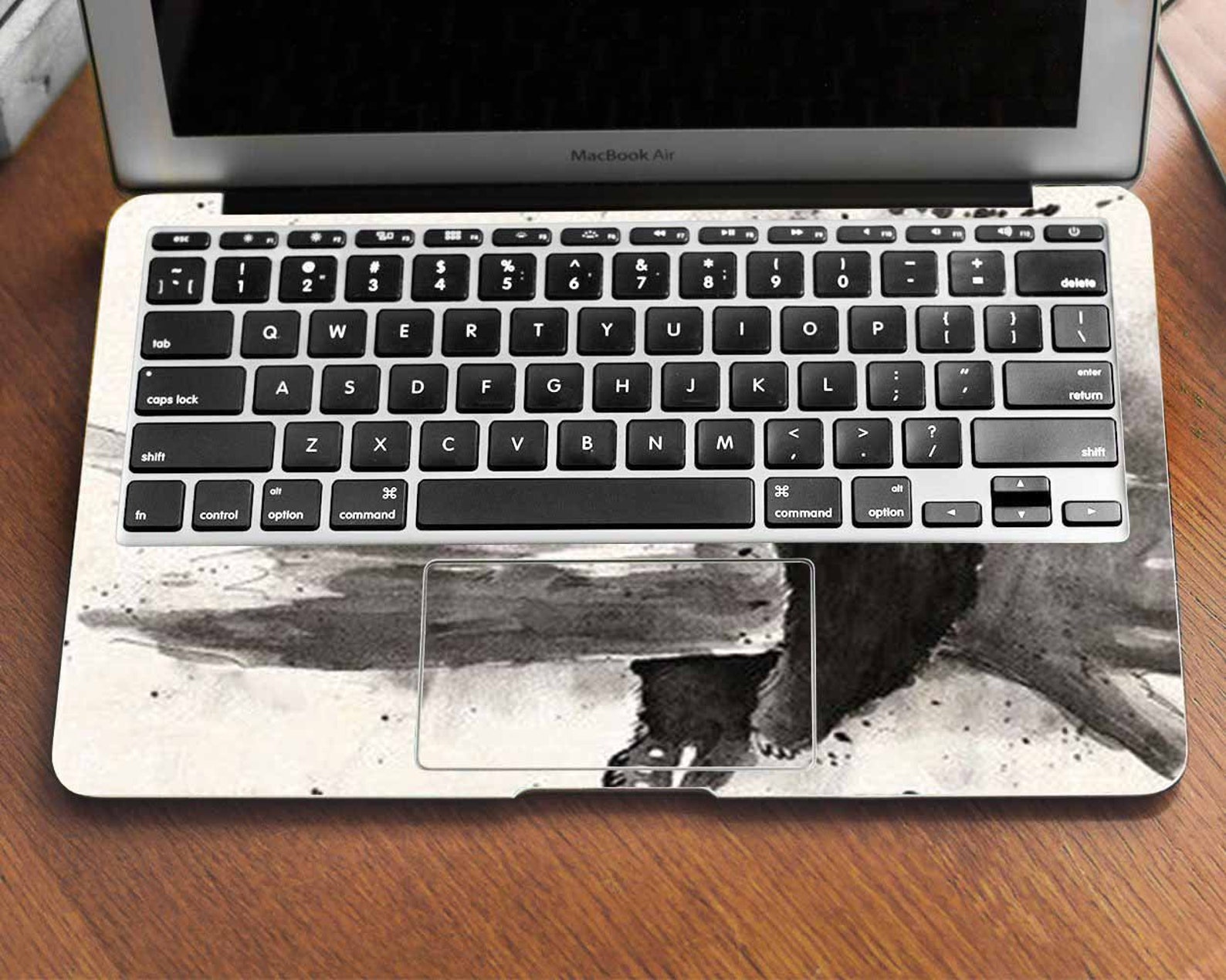 Panda Macbook Skin Animal Macbook Pro Decal Watercolor Art - Etsy
