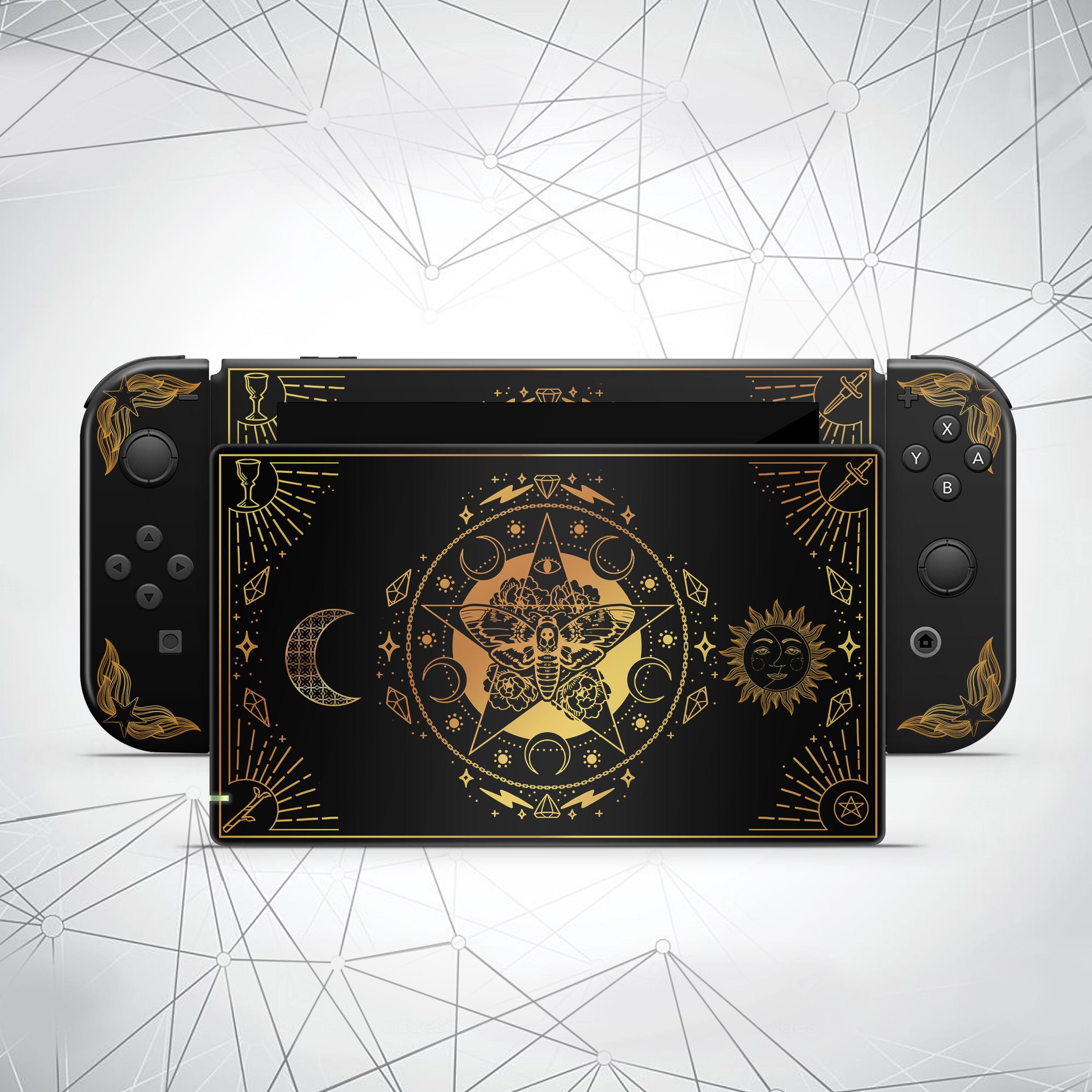 Nintendo Lite Skin Tarot Card Switch Lite Decal Moon Joycon | Etsy
