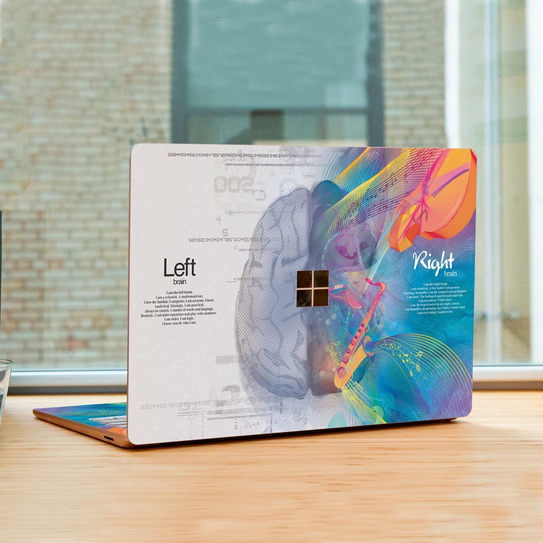 Right Left Brain Surface Laptop Skin Laptop Go Skin Laptop 4 3 - Etsy ...