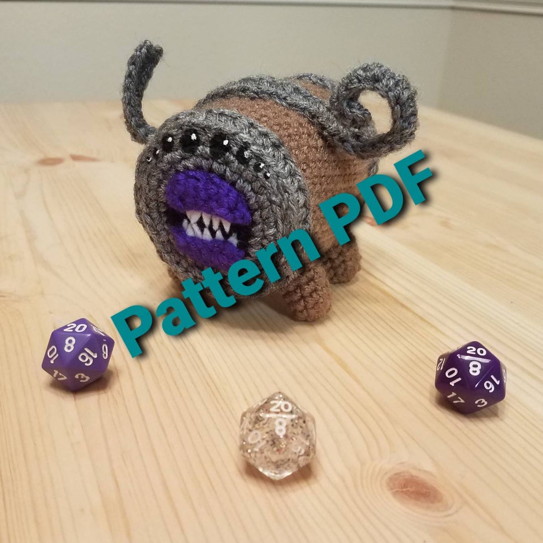 Cuddle Crochet Barrel Monster Mimic Pattern ONLY - Etsy
