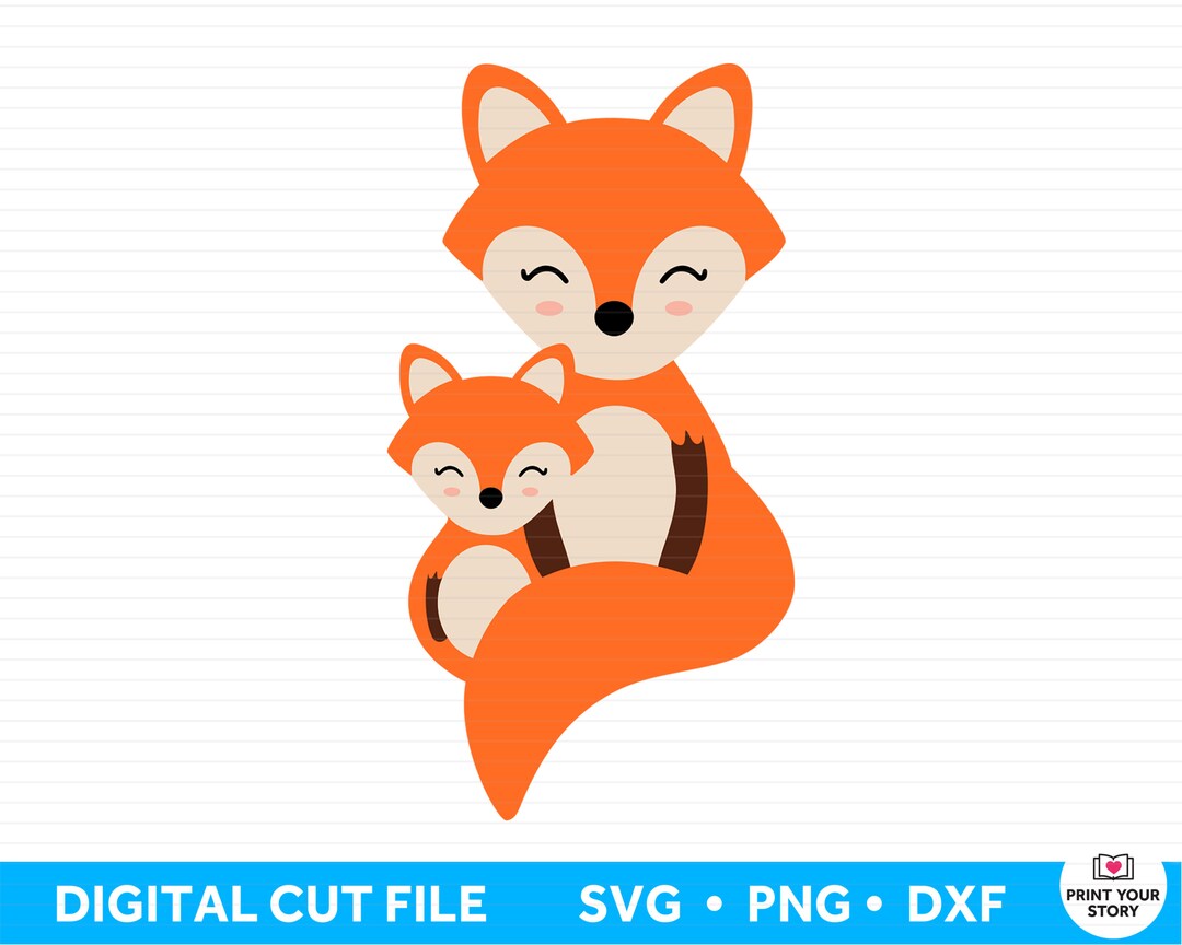 Fox SVG File for Cricut and Silhouette, DXF PNG Instant Digital ...