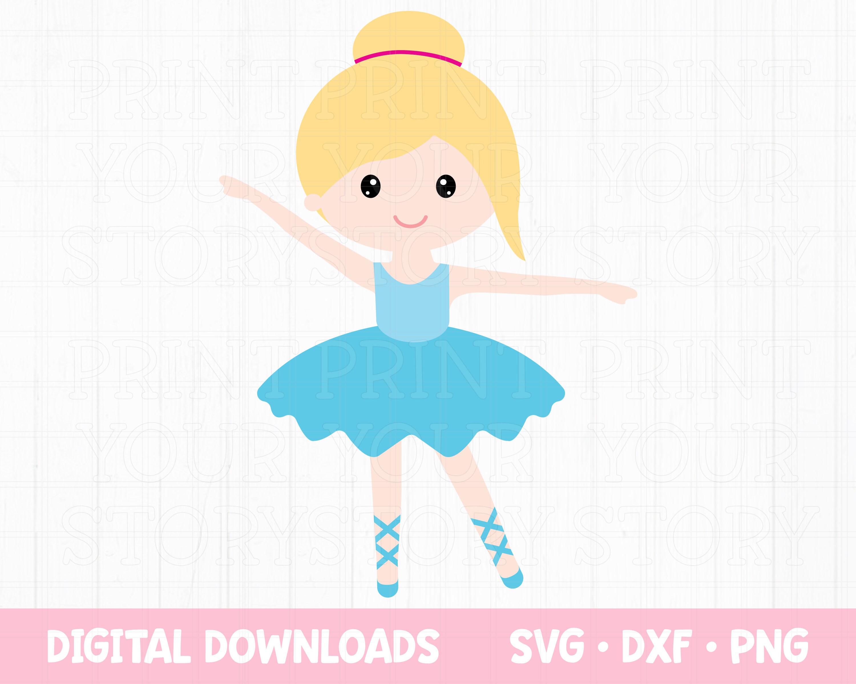 Ballerina SVG File, SVG File for Cricut or Silhouette, Ballet Dancer ...