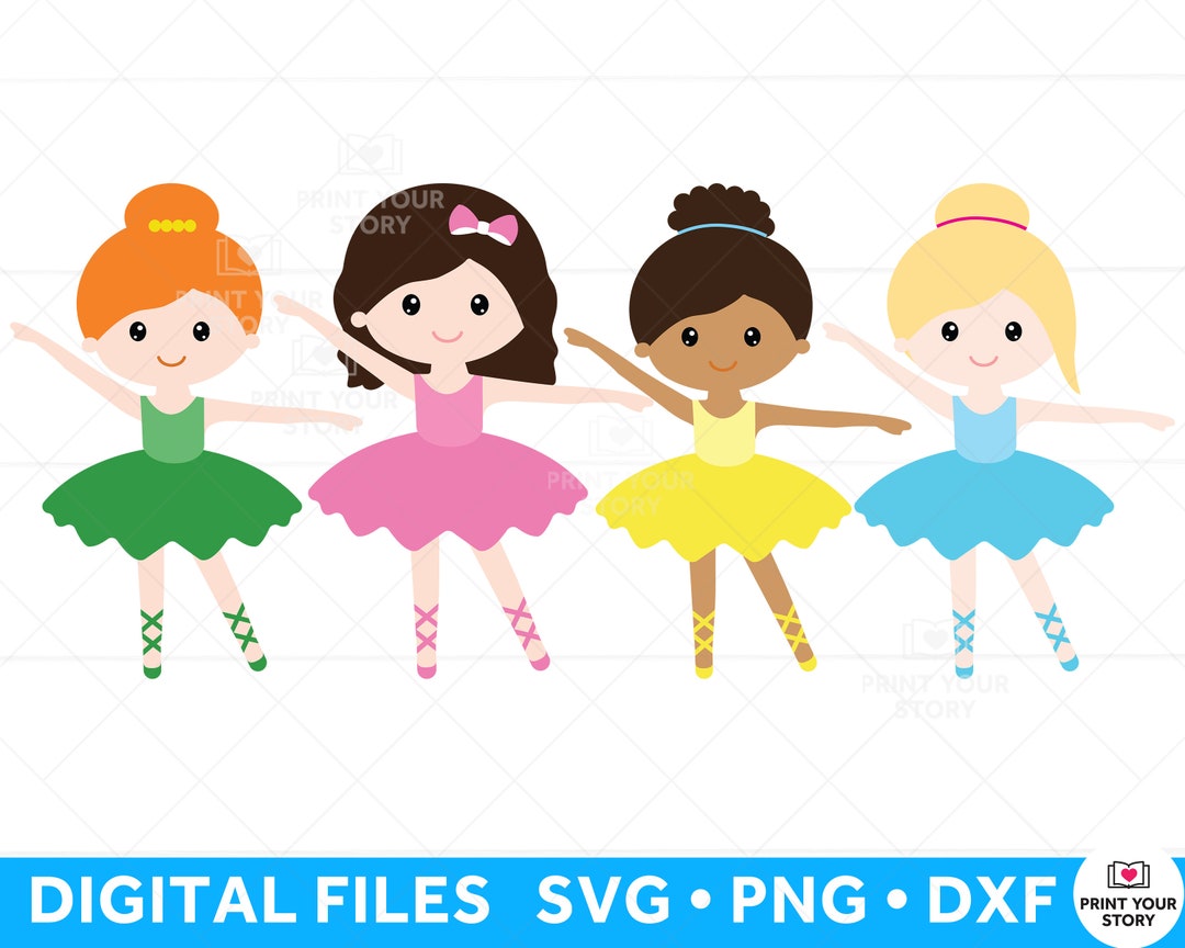 Ballerina SVG File, SVG Files for Cricut or Silhouette, Ballet Dancer ...