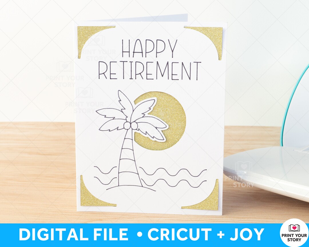 Happy Retirement SVG Card, Cricut Card SVG, Retirement Gift With Cricut ...