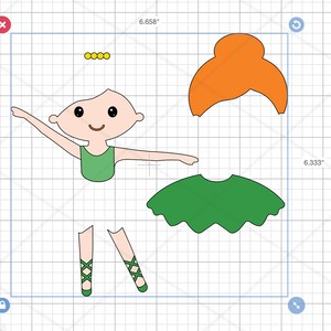 Ballerina SVG File, SVG File for Cricut or Silhouette, Ballet Dancer ...
