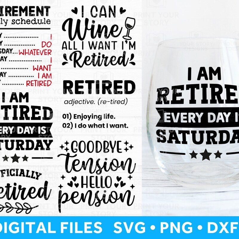 Retirement Svg - Etsy