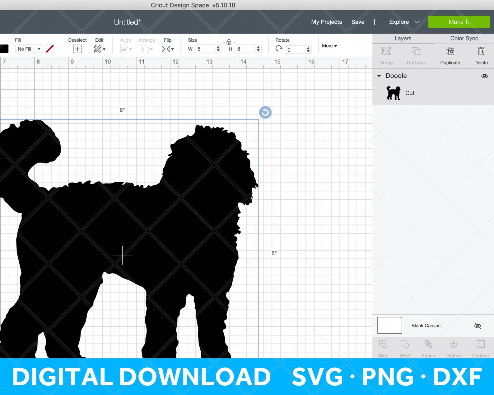 Labradoodle SVG DXF PNG Silhouette Golden Doodle Svg Cutting - Etsy
