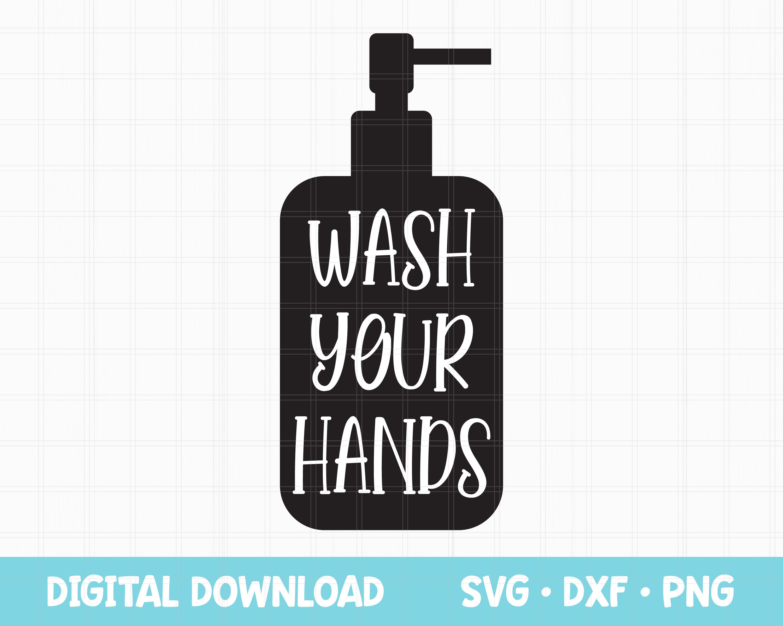 Wash Your Hands SVG File for Cricut Bathroom SVG Farmhouse - Etsy