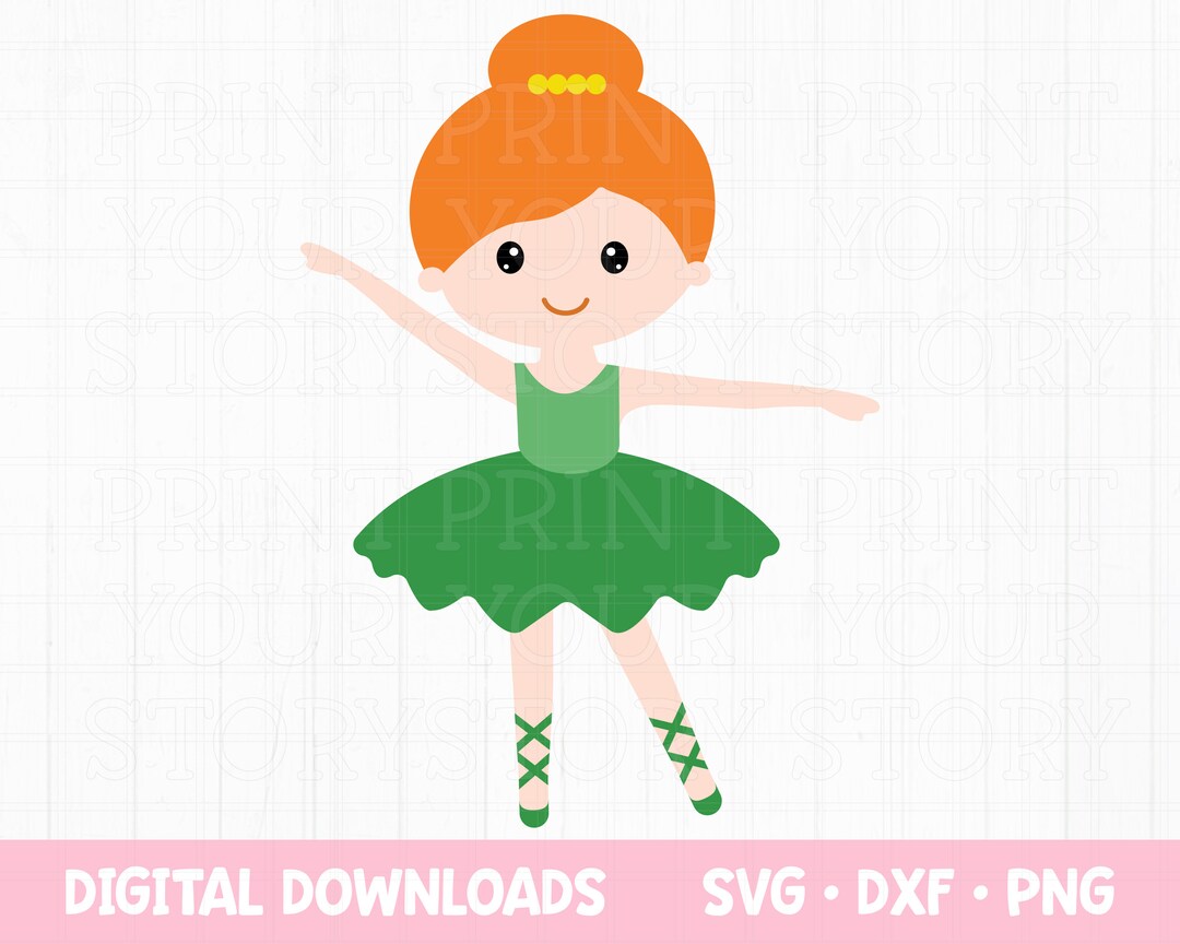 Ballerina SVG File, SVG File for Cricut or Silhouette, Ballet Dancer ...