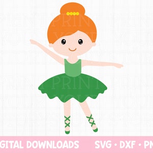 Ballerina SVG File, SVG File for Cricut or Silhouette, Ballet Dancer ...