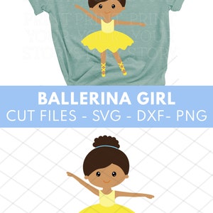 Ballerina SVG File, SVG File for Cricut or Silhouette, Ballet Dancer ...