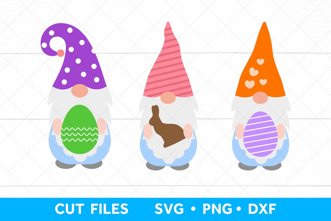 Gnome SVG Files for Cricut, Easter Svg, DXF PNG Instant Digital ...