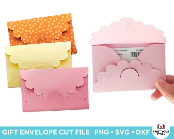 Gift Card Holder SVG Gift Envelope Cut File for Cricut and - Etsy