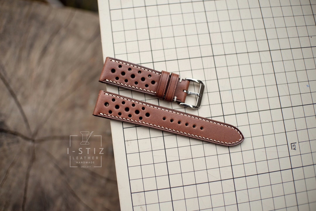 Vintage Rally Strap, Buttero Leather Watch Band Handmade,personalized ...