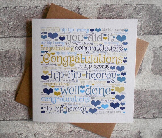 Congratulations Hip Hip Hooray Well Done You Passed Driving | Etsy