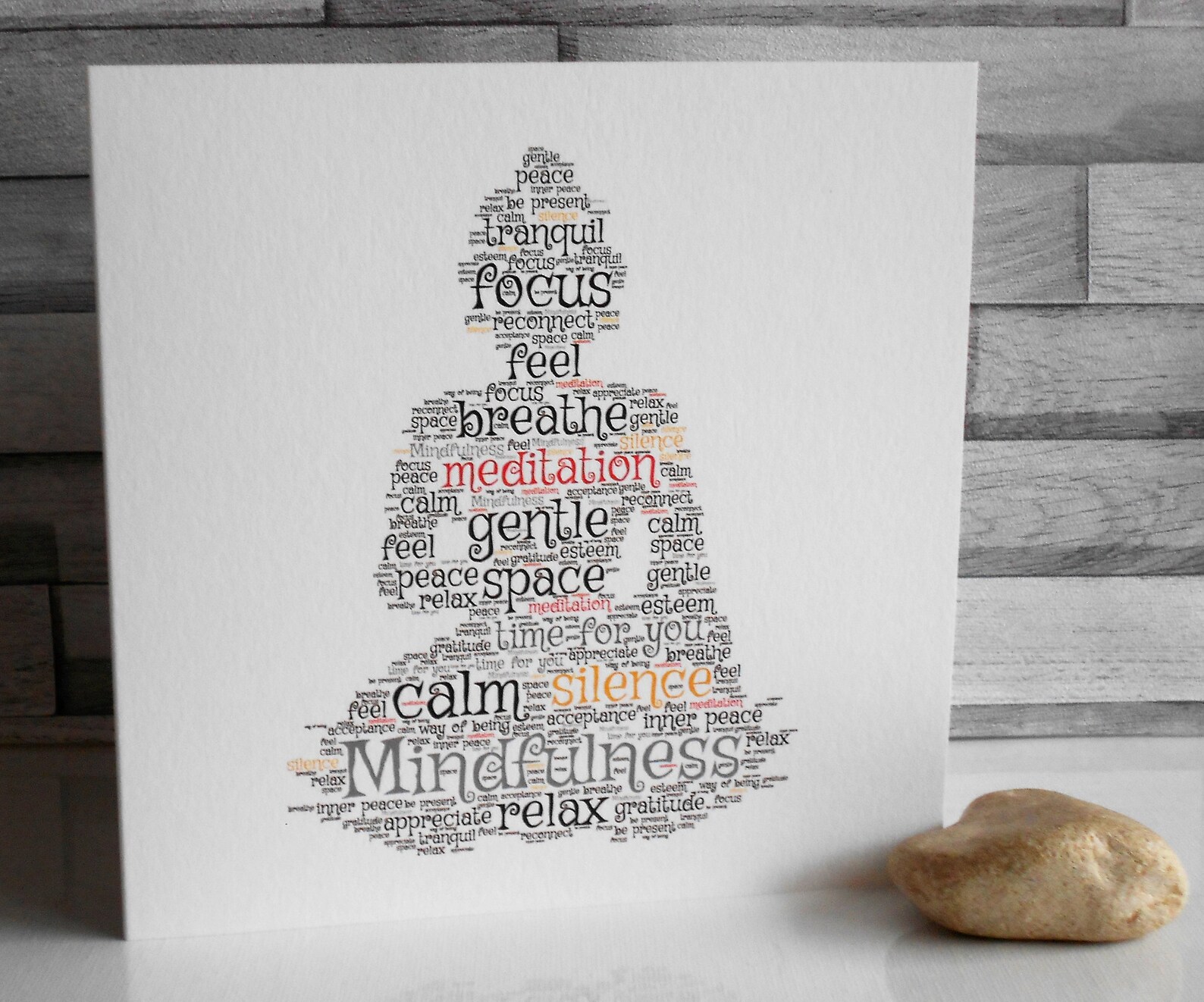 Mindfulness Buddha Blank Birthday, Greeting and Occasions Card for ...
