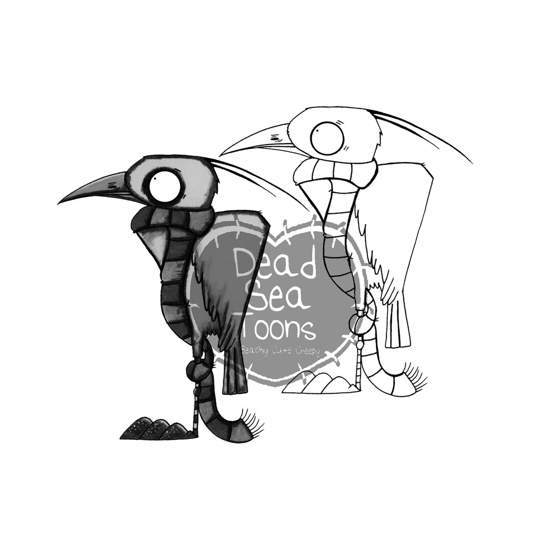 Instant Download, Printable Digital Stamp, DST Winter Egret - Etsy