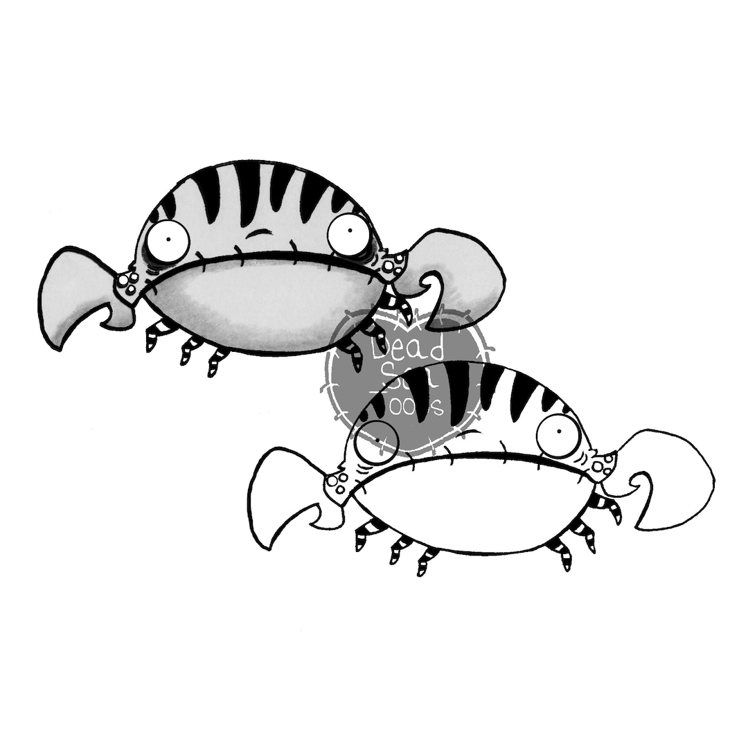 DST Crab Instant Download Digital Stamp - Etsy