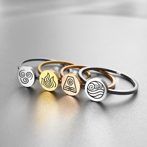 Avatar: the Last Airbender Aang and Zuko Dancing Dragon Ring | Etsy ...