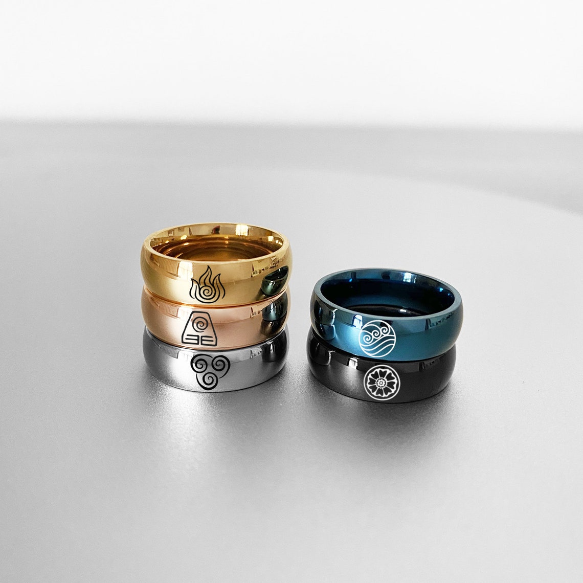 Avatar Ring 4 Nations Ring Avatar the Last Airbender Air - Etsy UK