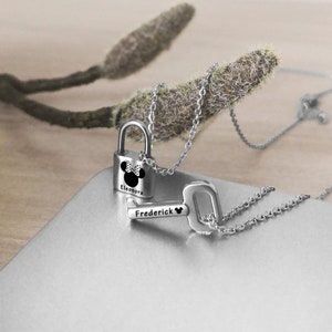 Custom Padlock Necklace Custom Key Locket Custom Love - Etsy