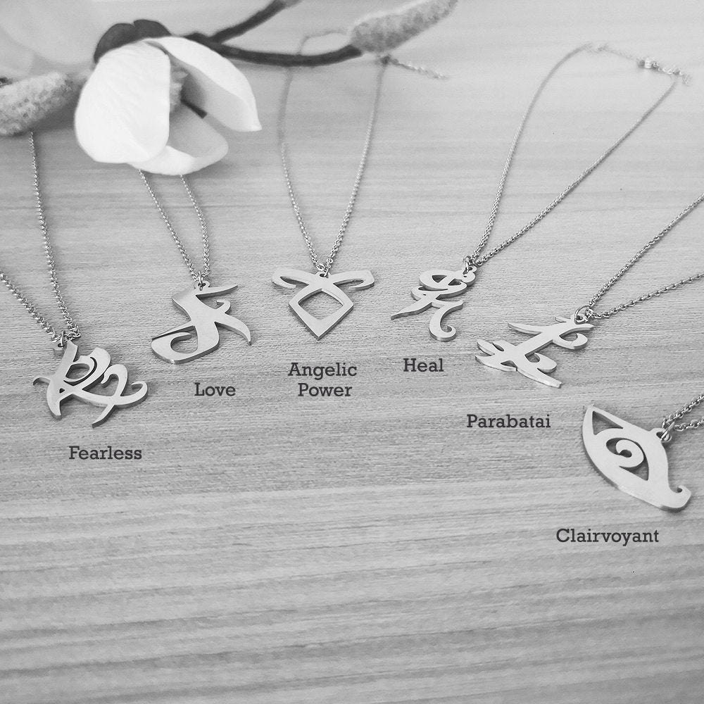 Shadowhunters Runes Necklace Angelic Power Parabatai Rune | Etsy Canada