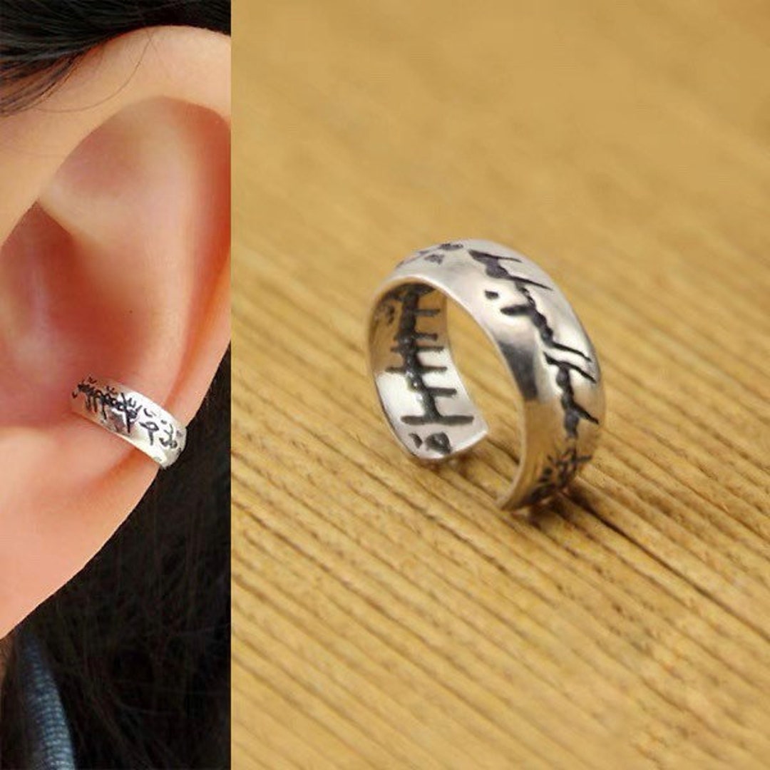 Elvish Ring Ear Cuff Elvish Rune Jewelry Runes Ring Elvish - Etsy