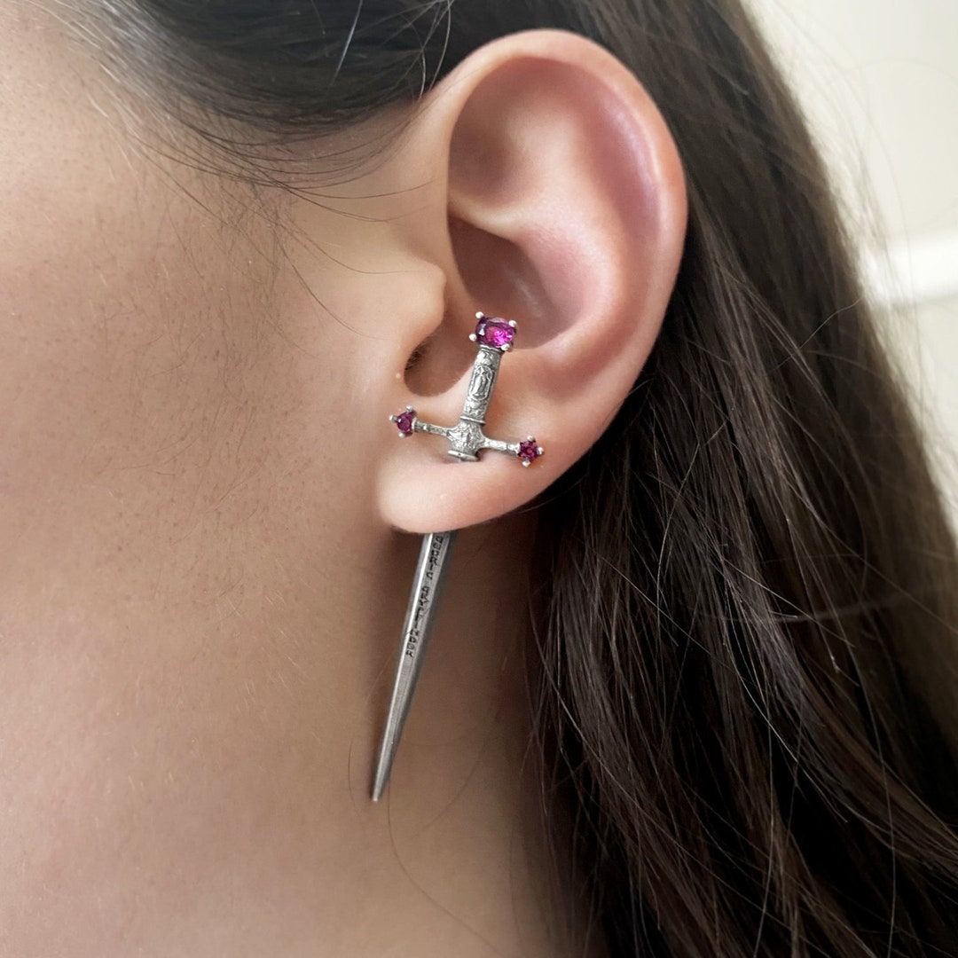 Single Godric Sword Earrings, Geek Earring, Book Jewelry, Bookish ...