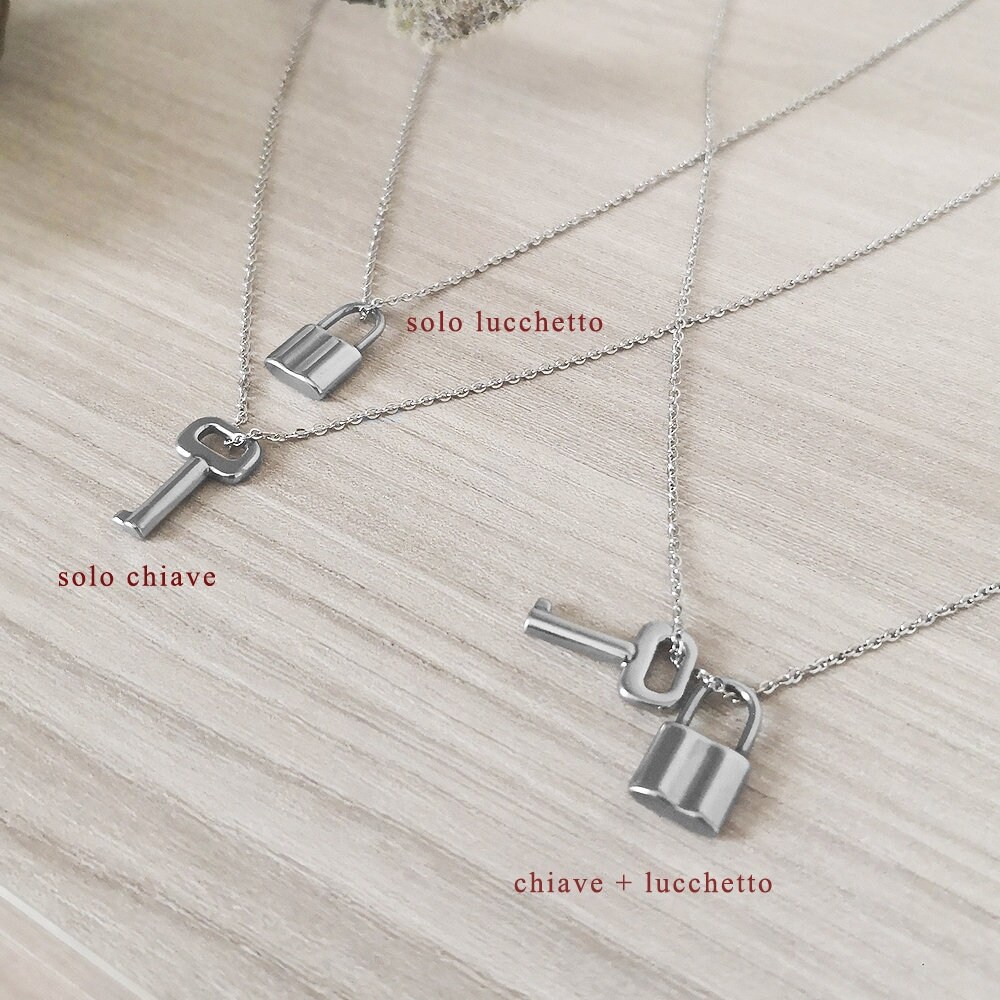 Custom Padlock Necklace Custom Key Locket Custom Love | Etsy