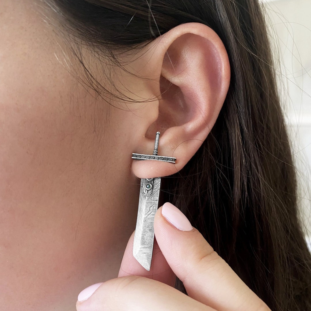 Single Buster Sword Earring Final Fantasy Earrings Cloud - Etsy