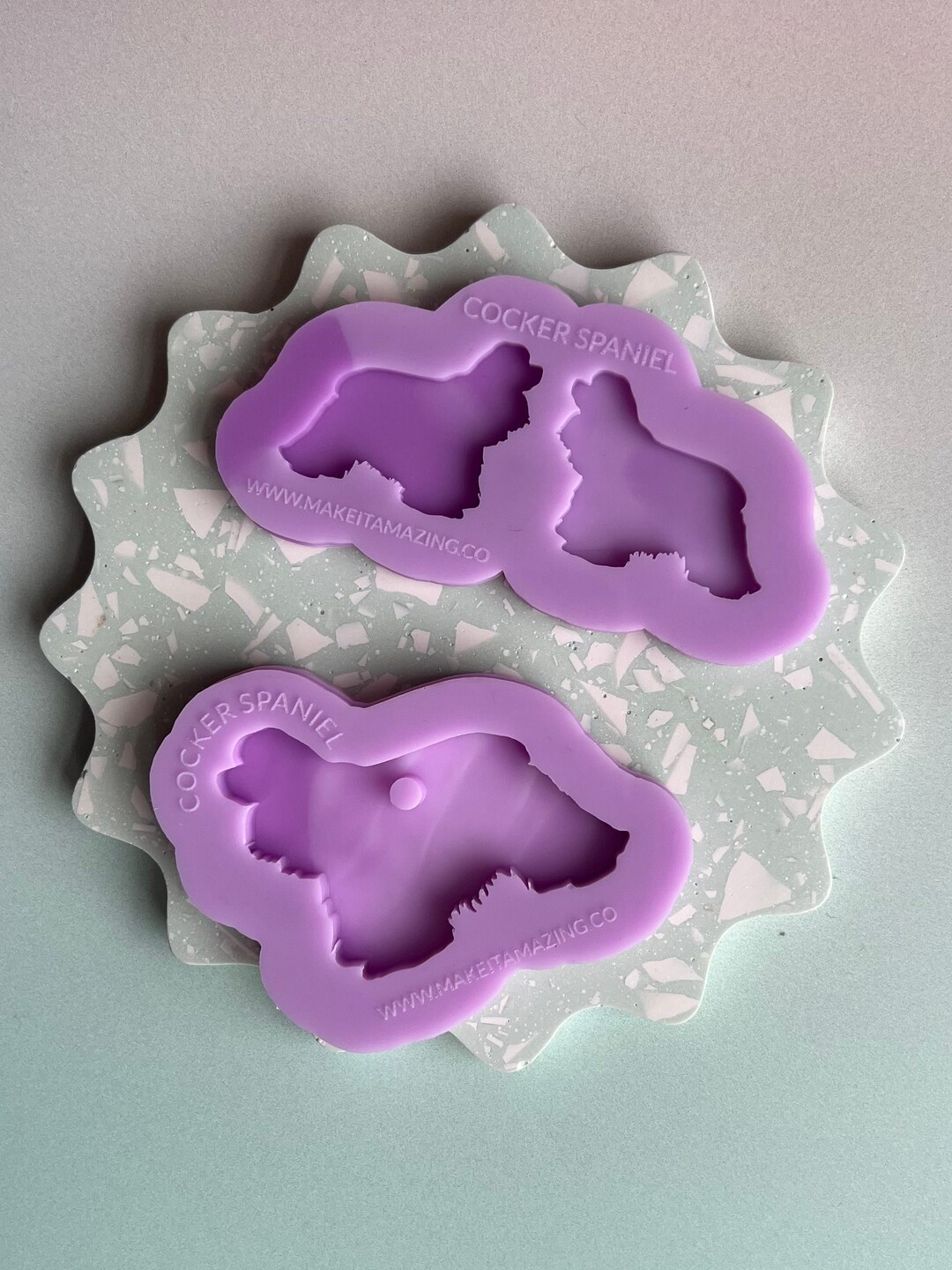 Cocker Spaniel Silhouette Dog Silicone Mould - Etsy