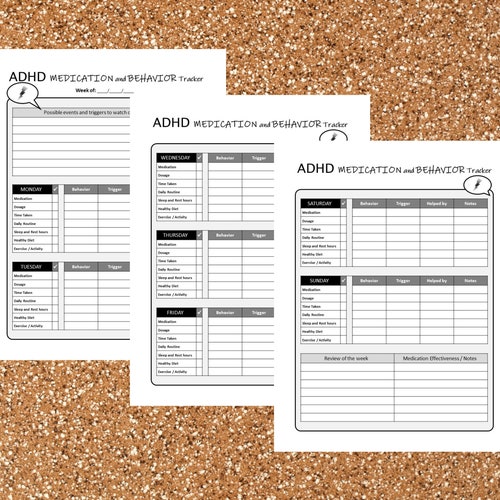ADHD Behavior Tracker Printable Daily Behavior Tracker ADHD - Etsy