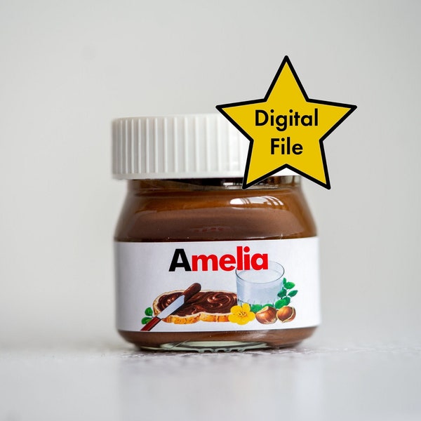 Mini Nutella Label - Etsy