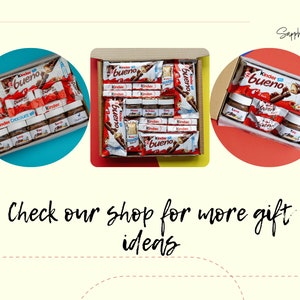 Personalised Nutella & Kinder Bueno Inspired Chocolate Gift Box/custom ...