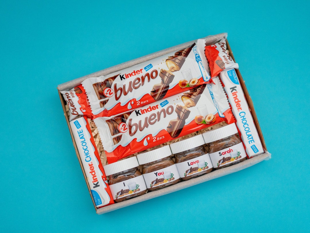 Custom Nutella & Kinder Bueno Inspired Chocolate Gift Box/birthday Gift ...
