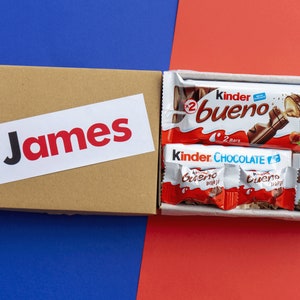 Personalised Nutella & Kinder Bueno Inspired Chocolate Gift Box/custom ...