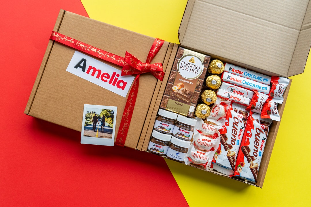 Nutella & Kinder Inspired Personalised Gift Box - Nutella Presents for ...