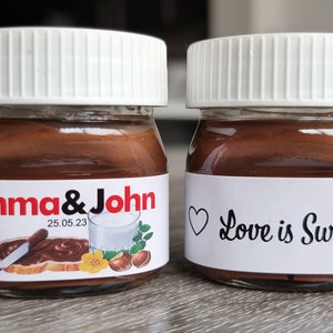 Personalised Inspired by Mini Nutella Label - Digital Design - DIY Gift ...