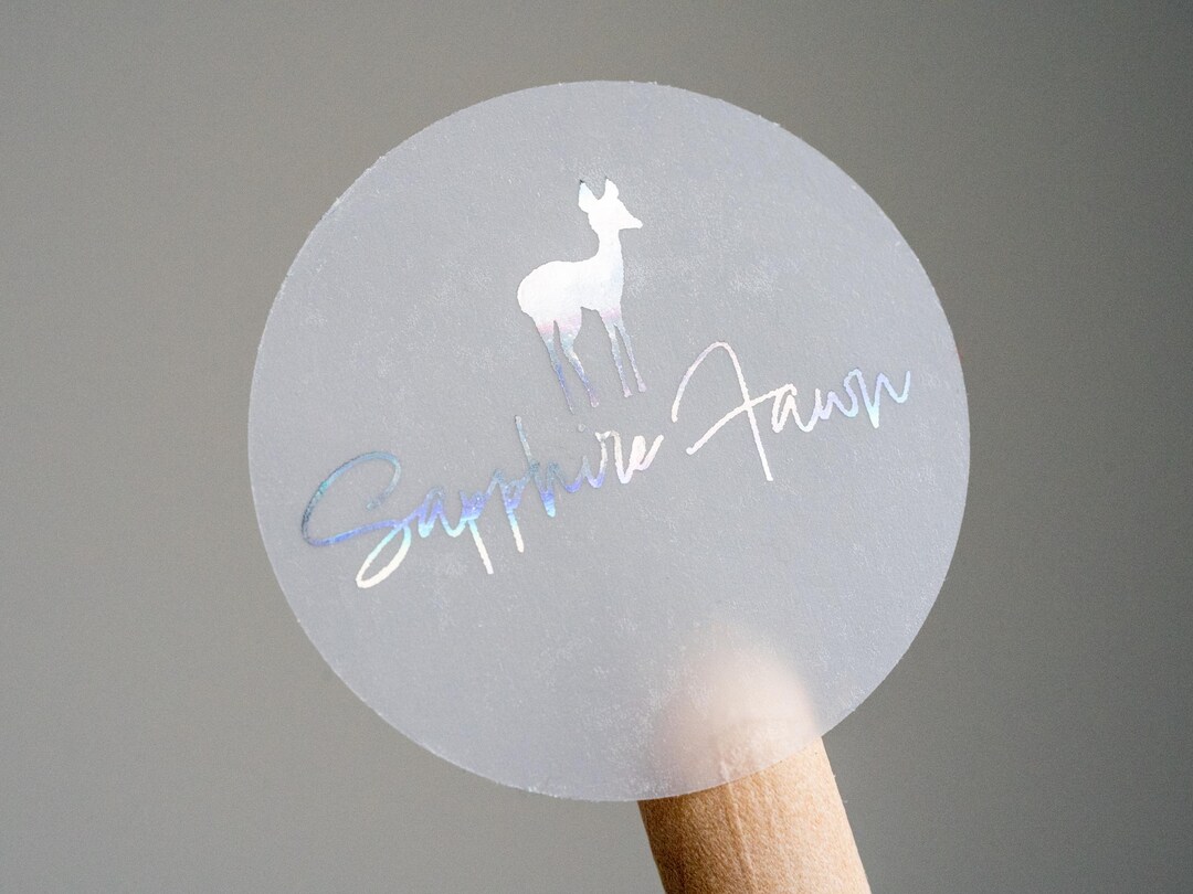 Custom Foil Business Logo Stickers/personalised Business Labels ...