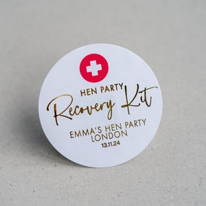 Hen Party Recovery Foil Custom Stickers/bridal Shower Decorations/hen ...