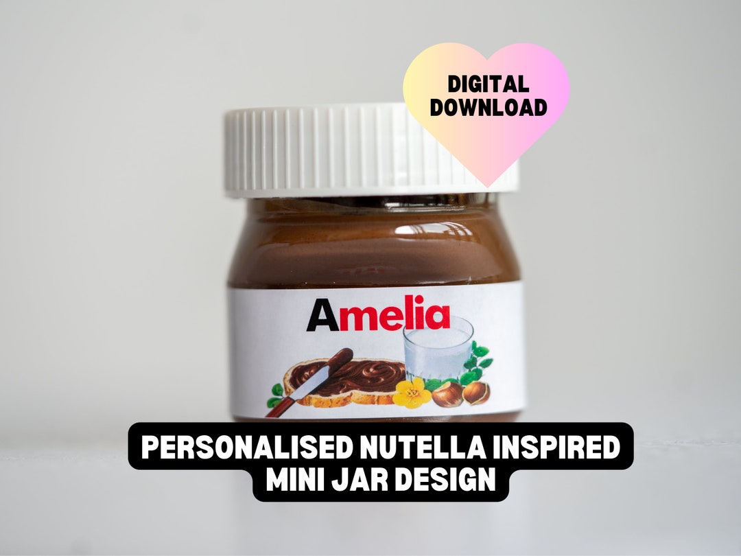 Inspiré par la mini étiquette Nutella personnalisée - Conception ...
