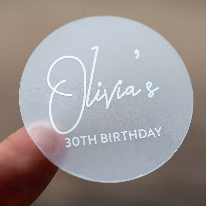 Custom Clear Stickers - Etsy