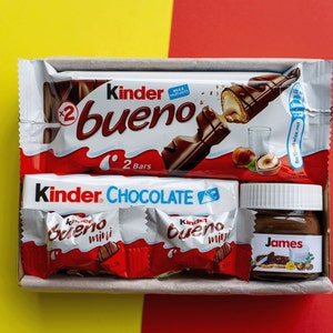 Personalised Nutella & Kinder Bueno Inspired Chocolate Gift Box/custom ...