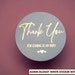 Personalised Thank You Metallic Foil Stickers/custom Party Labels ...