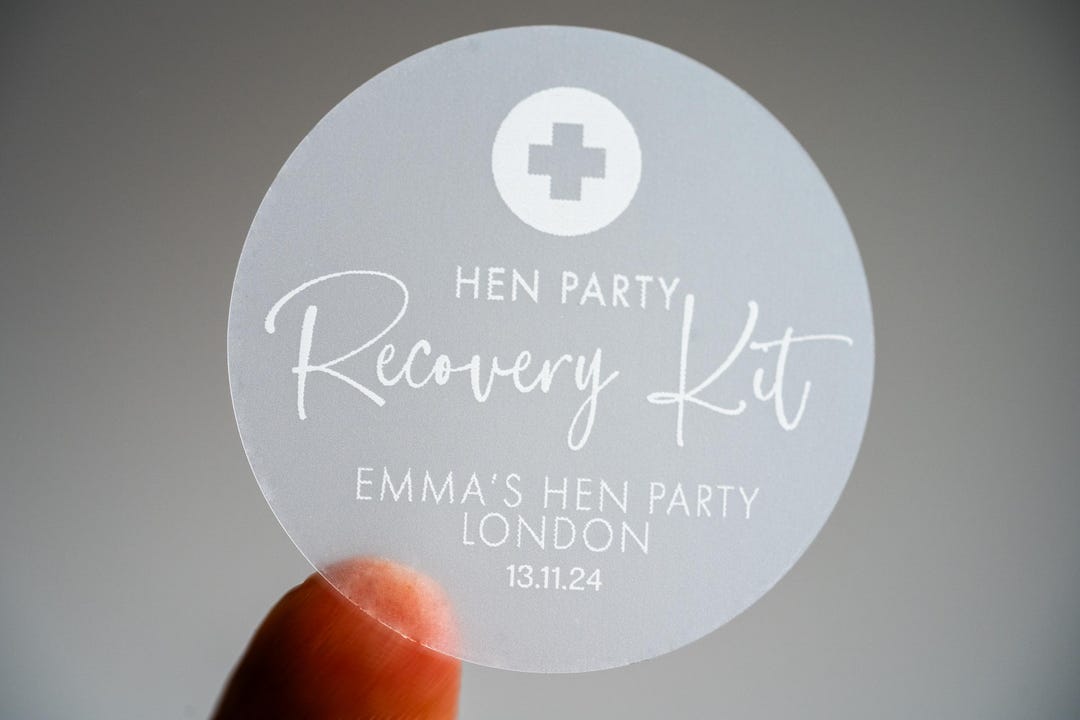 Hen Party White Print Custom Stickers/hen Do Labels/hen Party Favours ...