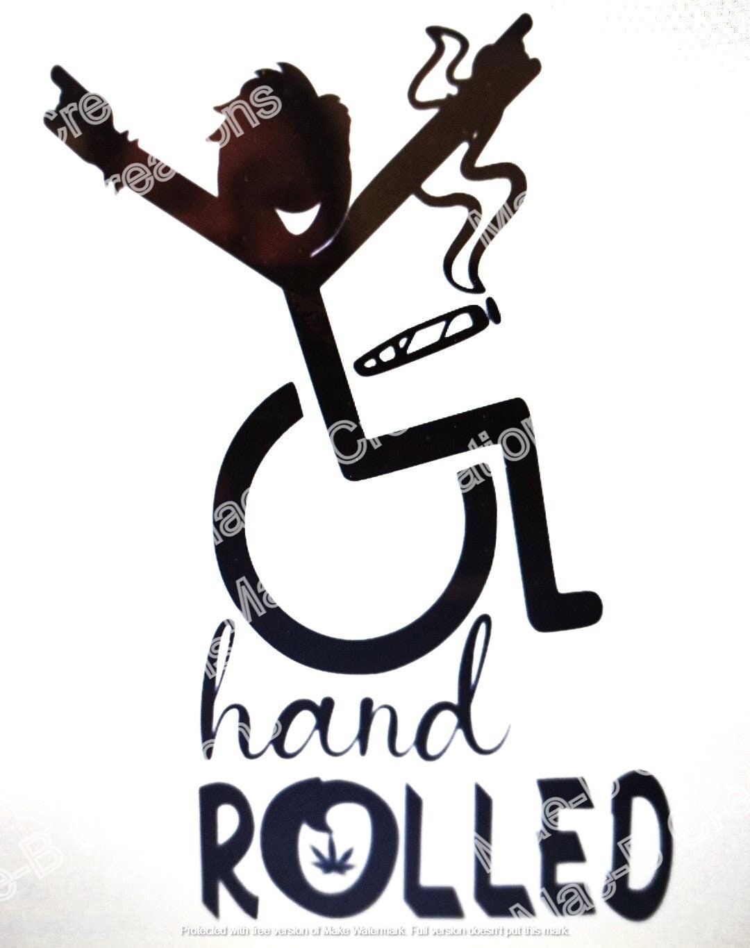 Wheelchair Decal - Weed Decal - Marijuana Decal - Pot Decal - Various ...