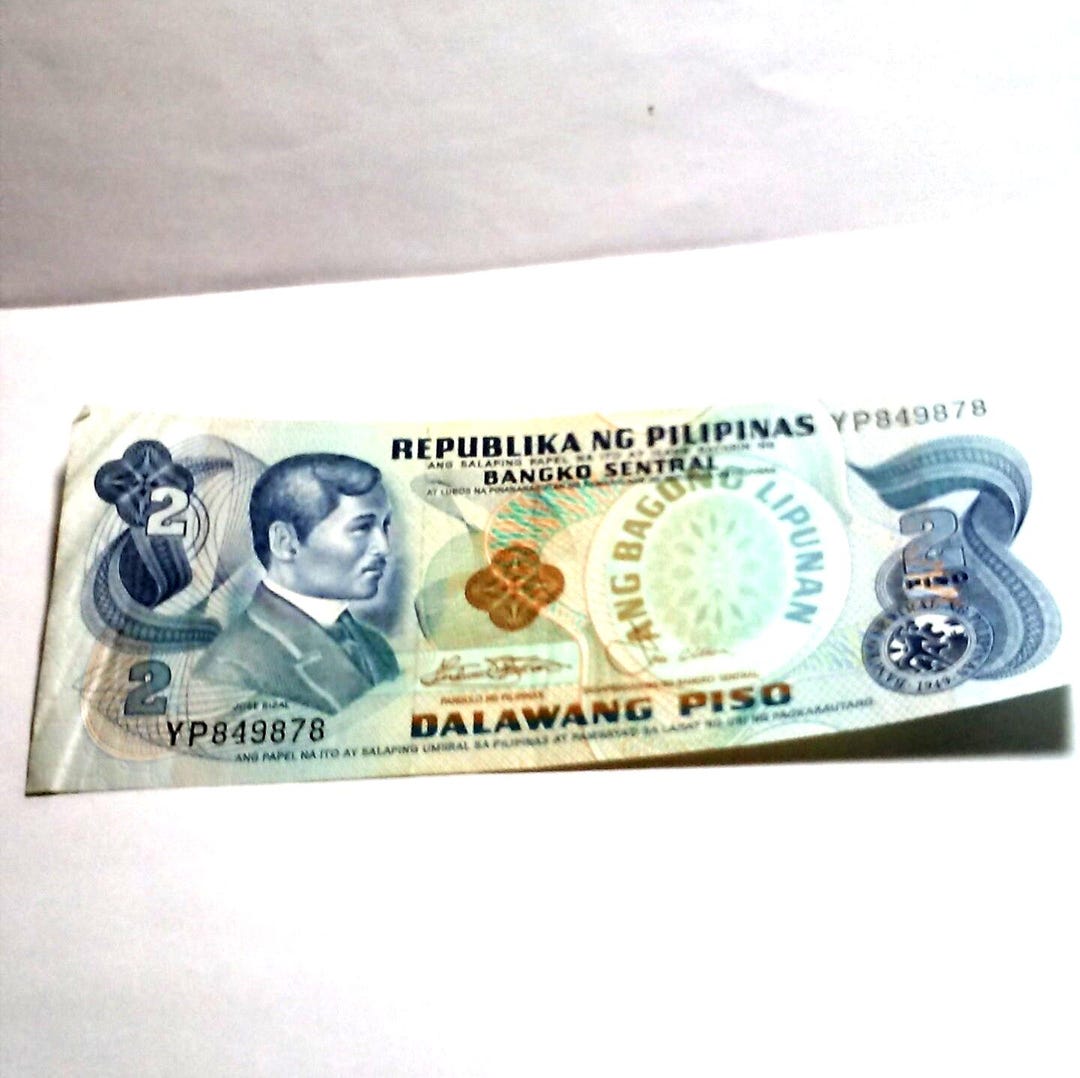 Vintage 1949, 2 Pisos From the Philippines. Paper Money. - Etsy